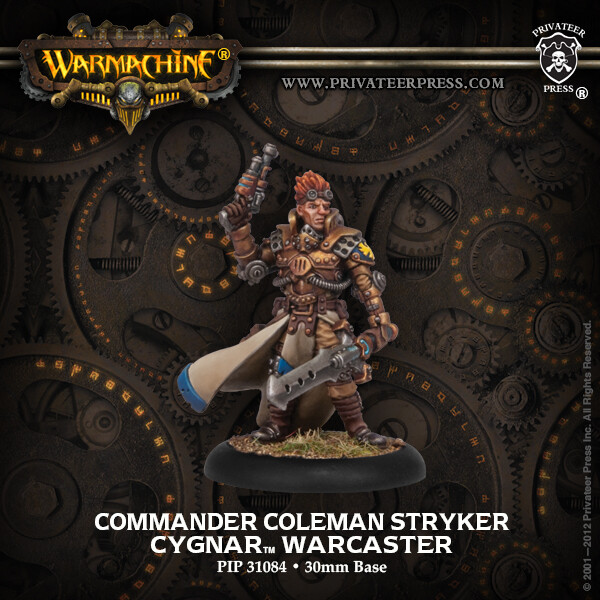 Warmachine Cygnar Warcaster Commander Stryker Privateer Press Pip 31084 ...