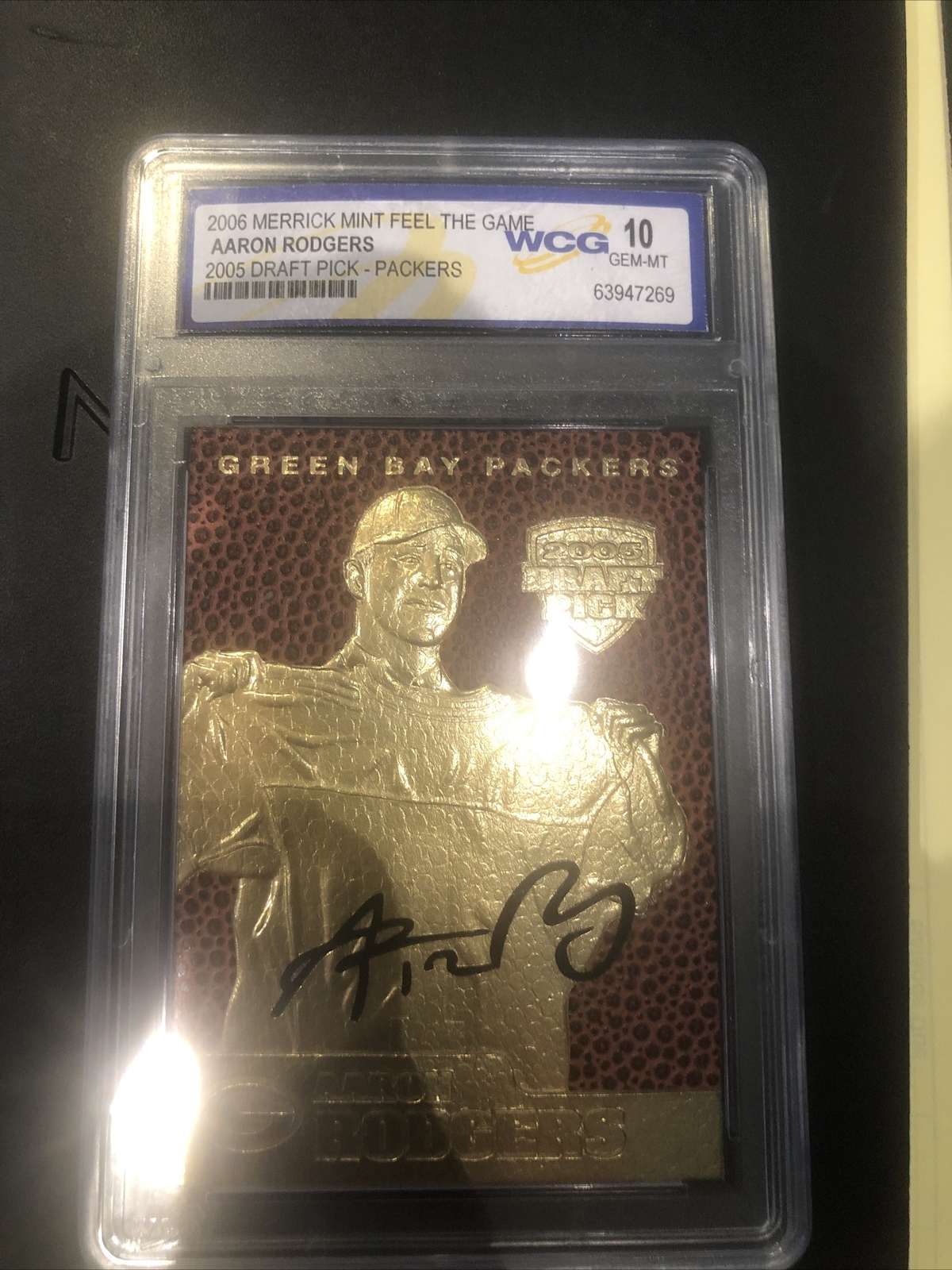 2006 Merrick Mint Feel The Game Aaron Rodgers WCG 10 Gem MT | eBay