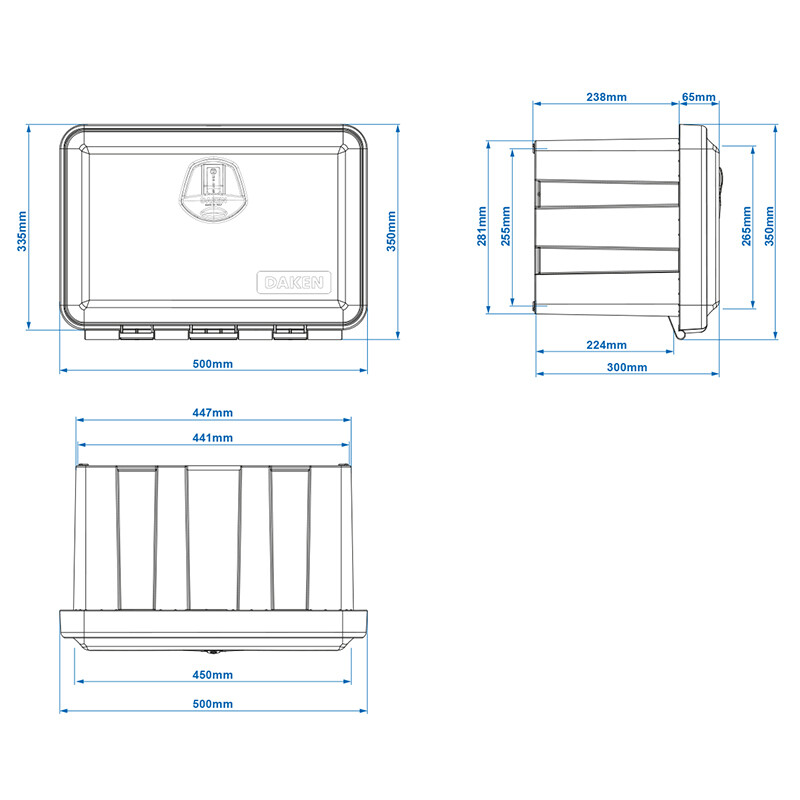 Daken ToolBox Storage Locker HGV, Truck Tool Box Side Locker Daken Just ...