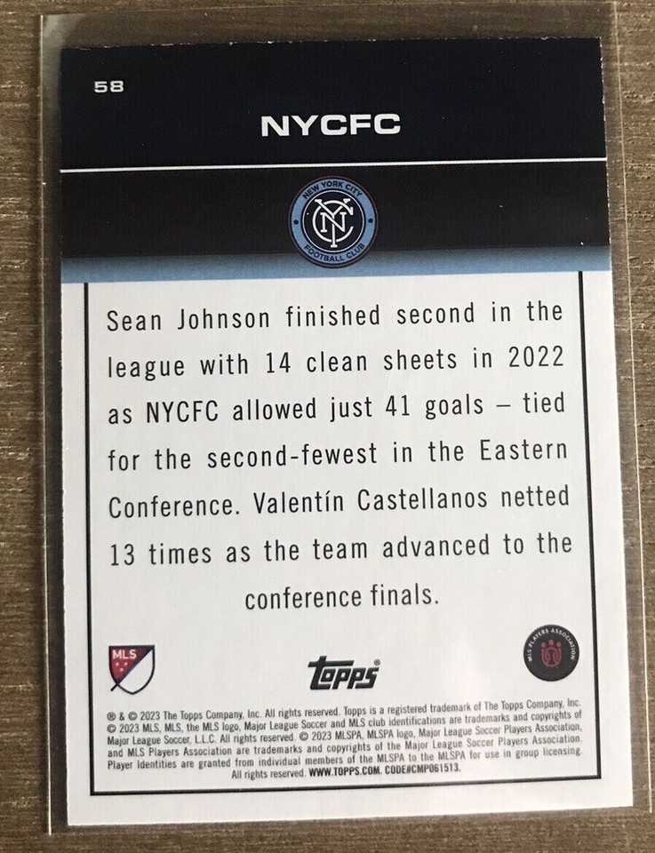 2023 Topps MLS NYCFC Team Card Gold /50 - NYCFC | eBay