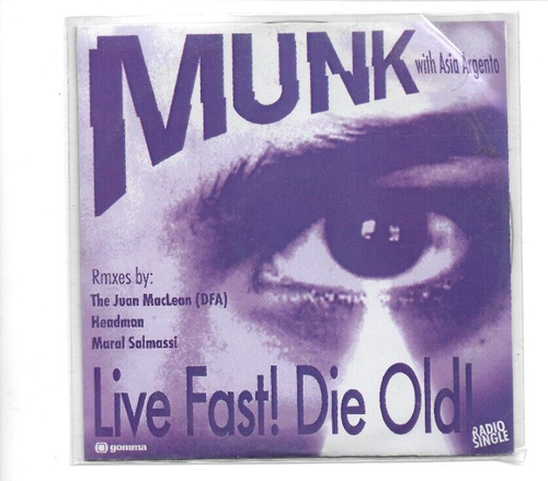 MUNK & ASIA ARGENTO : LIVE FAST! DIE OLD! (REMIXES) ♦ PROMO CD ♦ | eBay