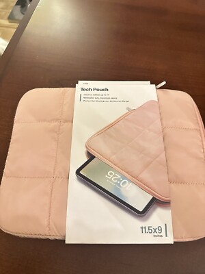 Brands 11.5"x9" Nylon Puffer Tech Pouch - Dusty Rose | eBay
