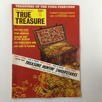 VTG True Treasure Magazine June 1970 The Treasure Huntin' Sweepstakes ...