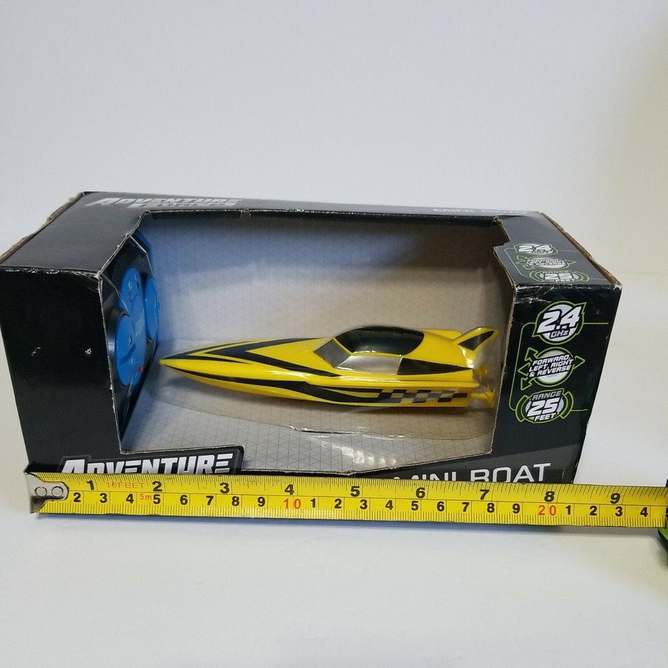 Mini RC Boat Yellow Wave Runner Adventure Force Radio Control Fun | eBay