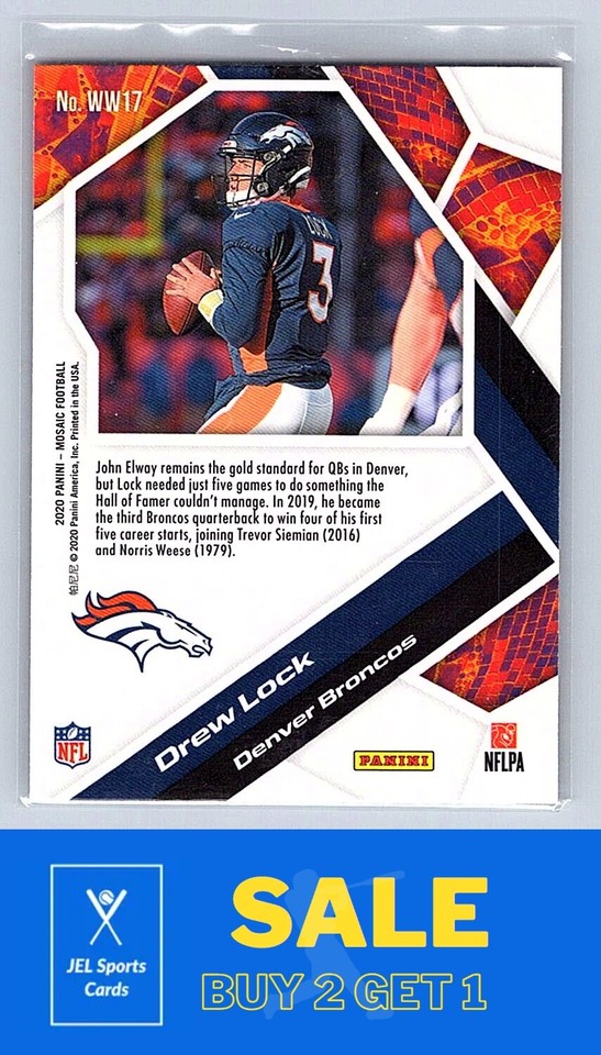 2020 Panini Mosaic #WW17 Drew Lock | eBay