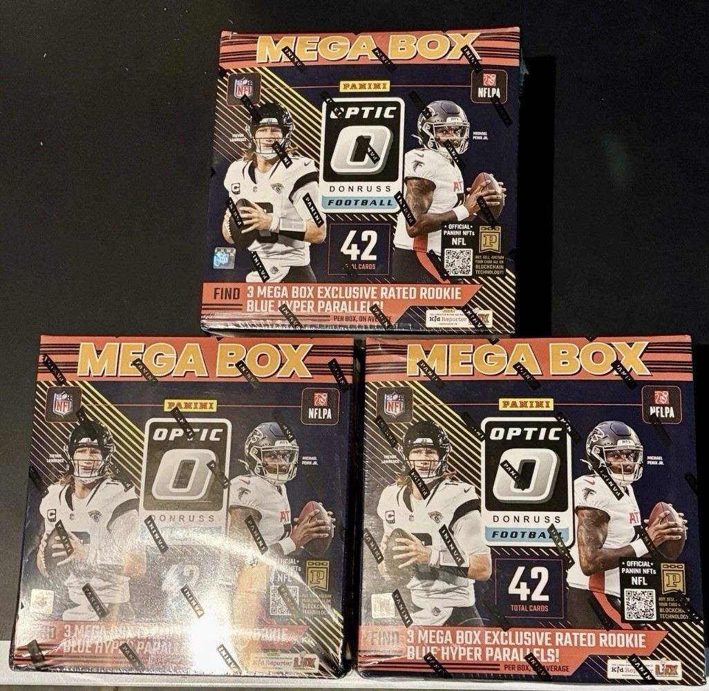 2024 Panini Donruss Optic NFL Football Lot of 3 MEGA Box IN HAND ...