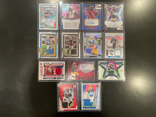 Huge 250 Card Football Card Lot! Auto! Patches! Numbered! SSP! | eBay