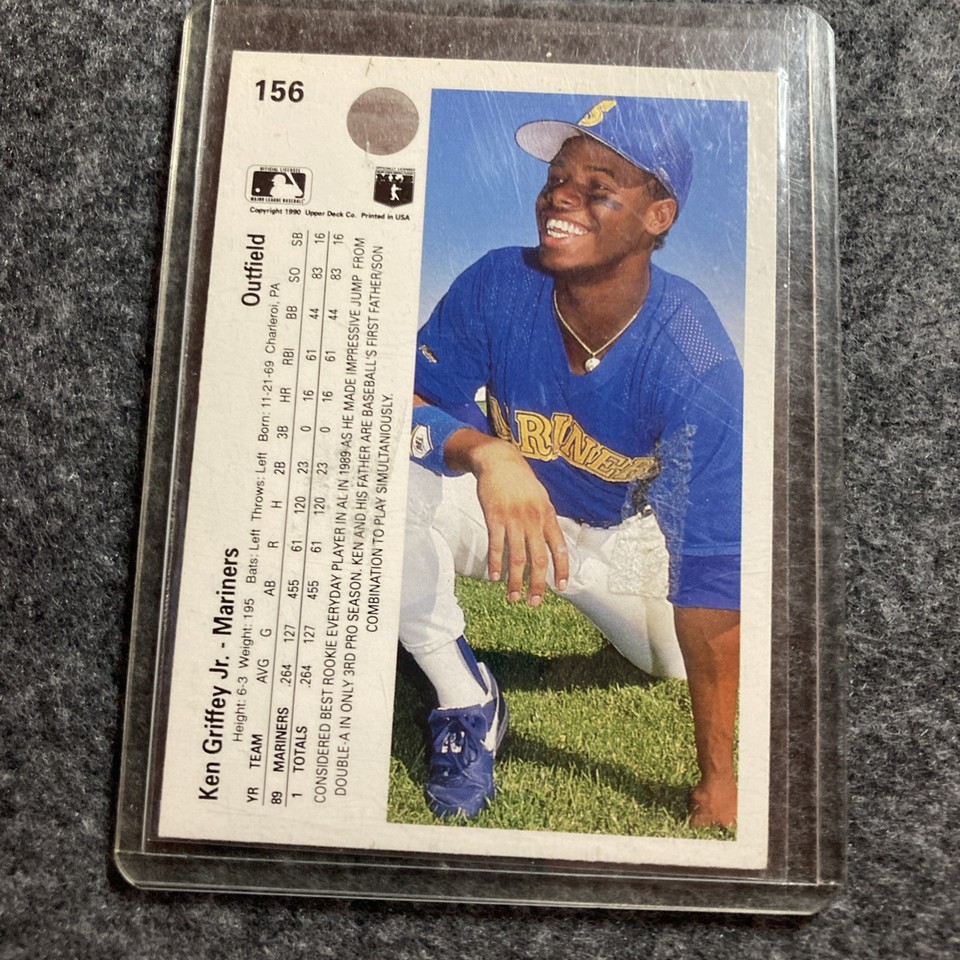 Ken Griffey Jr. 1990 Upper Deck Double Error Baseball Card | eBay