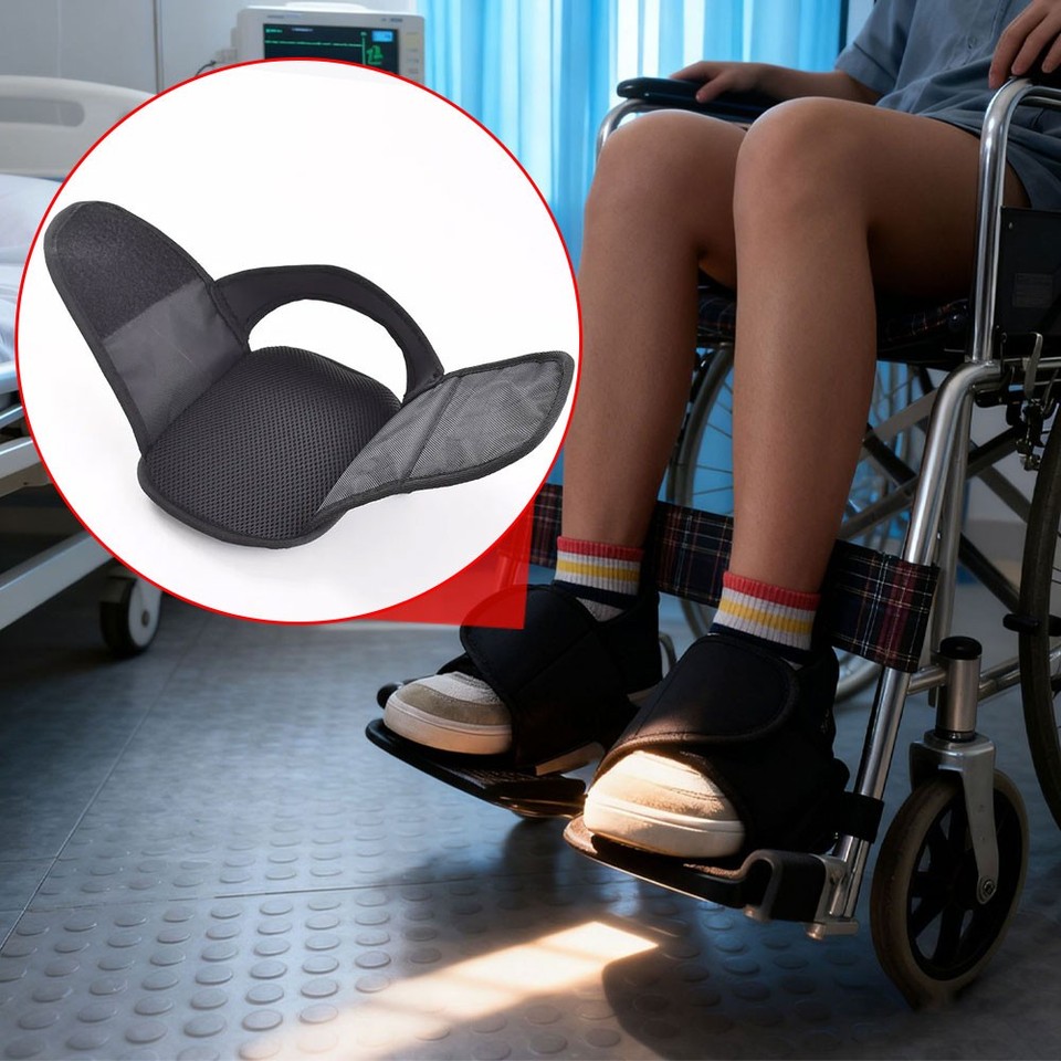 2PCS Wheelchair Shoe Holder Fixed Strap Protective Foot Safety ...
