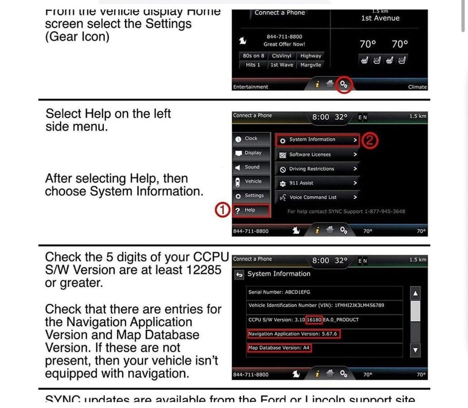 FORD B15 SD card SYNC GM5T-19H449-BJ USA / Mexico 2024 | eBay
