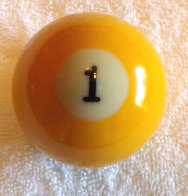 #1 ONE POOL/BILLIARD BALL SHIFT KNOB 2 1/4" CUSTOM HOTROD RATROD 3-4-5 ...