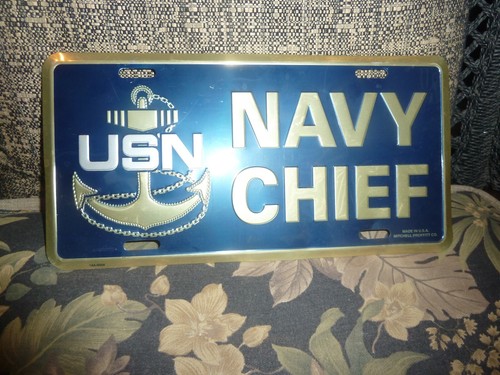 United States Navy Chief License Plate EUC | eBay
