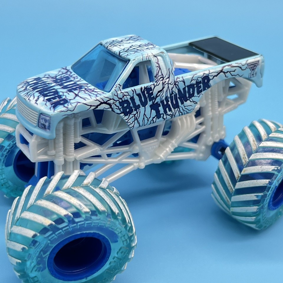 Spin Master Monster Jam Fire & Ice BLUE THUNDER 1/64 Walmart Exclusive ...