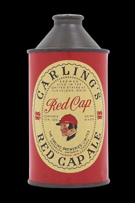 Carling's Red Cap Ale DIECUT Sign 36" Tall USA STEEL XL Size 8 lb | eBay