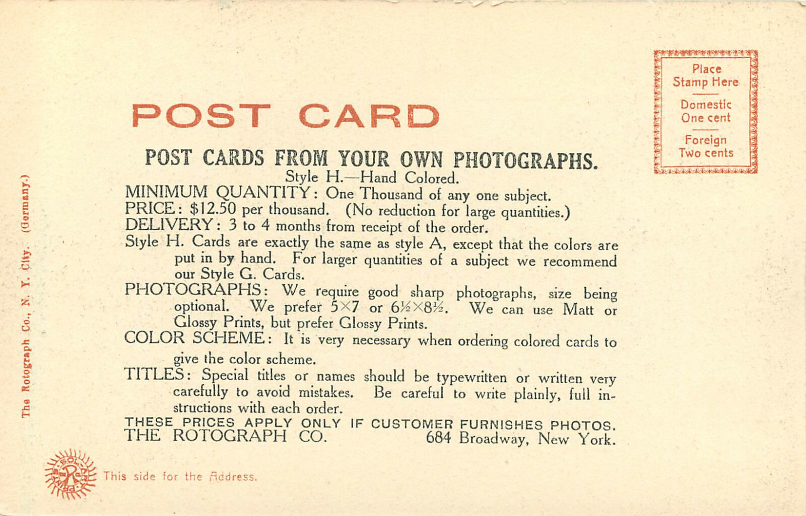 Hand Colored Rotograph Postcard High School Albion MI Postcard ...