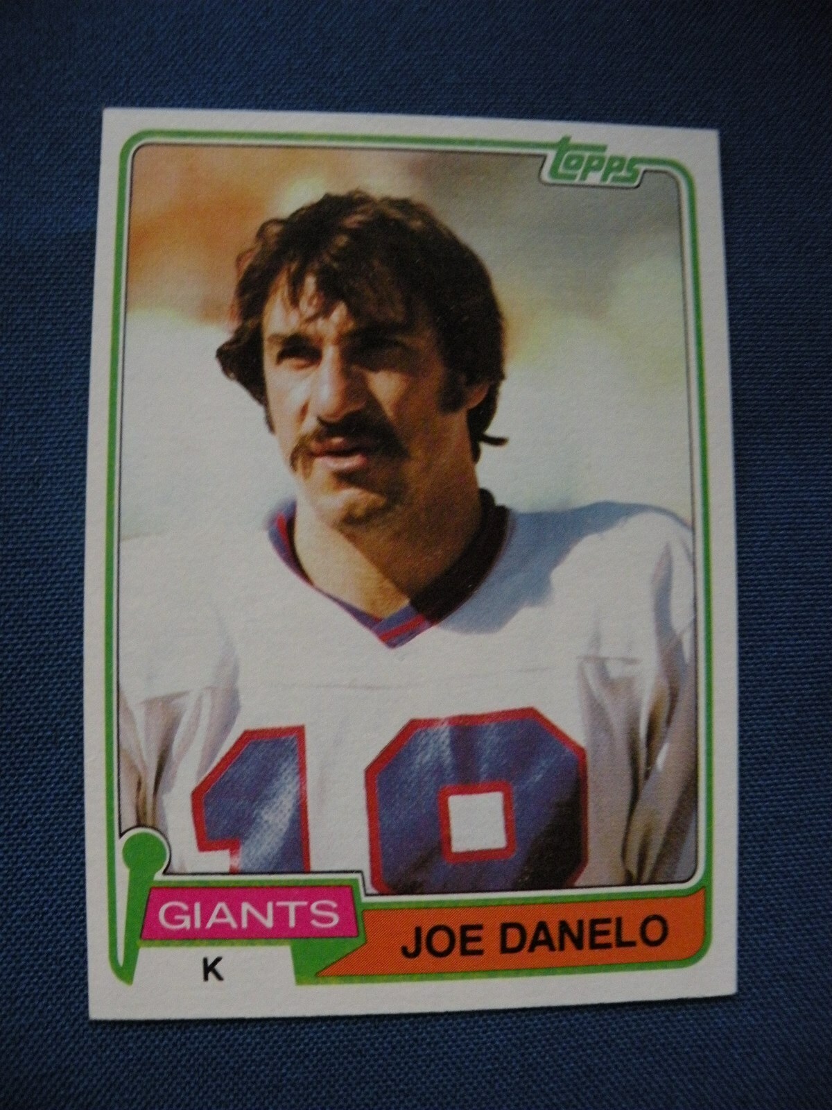 1981 Topps Joe Danelo N.Y. Giants card #328 NFL football $1 S&H | eBay