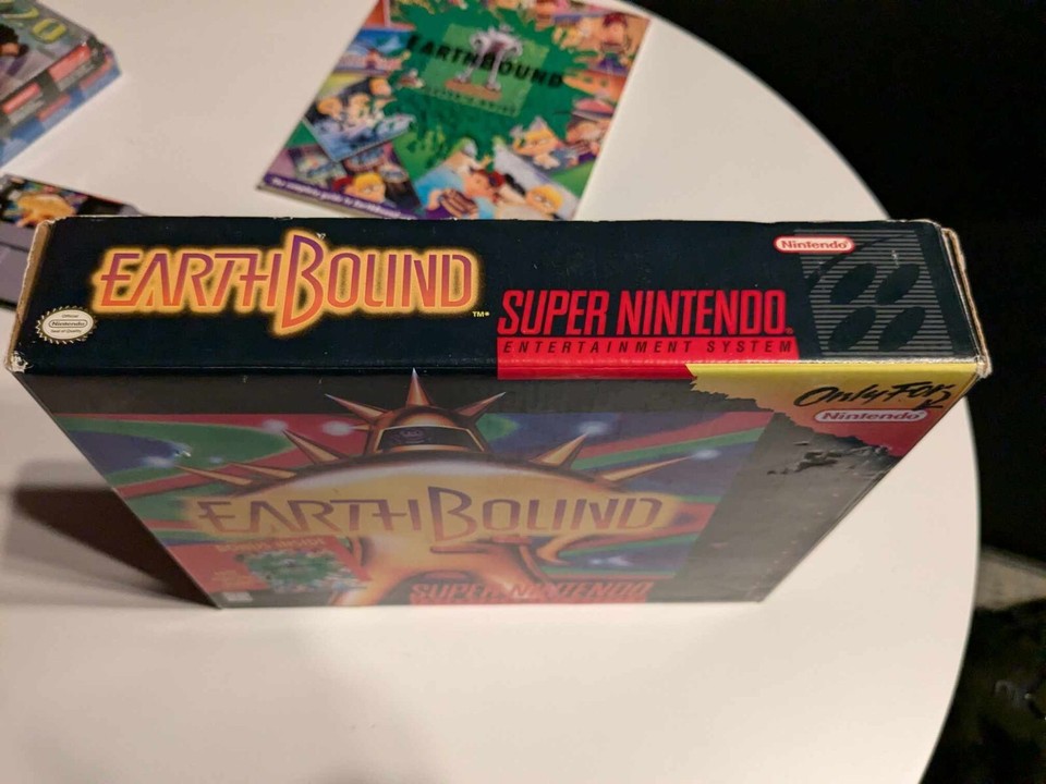 GORGEOUS CIB! Earthbound SNES Super Nintendo Complete in Box Guide with ...