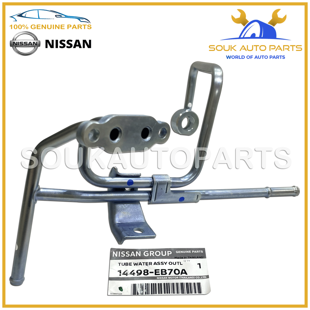 14498-EB70A Genuine Nissan TUBE ASSY-WATER OUTLET YD25DDTI 14498-EB70A Genuine Nissan TUBE ASSY-WATER OUTLET YD25DDTI