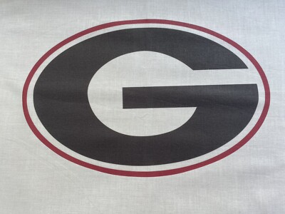 3 New Georgia Bulldogs QUILT BLOCK FOOTBALL BALL LOGO ON 18X18 SEWING ...