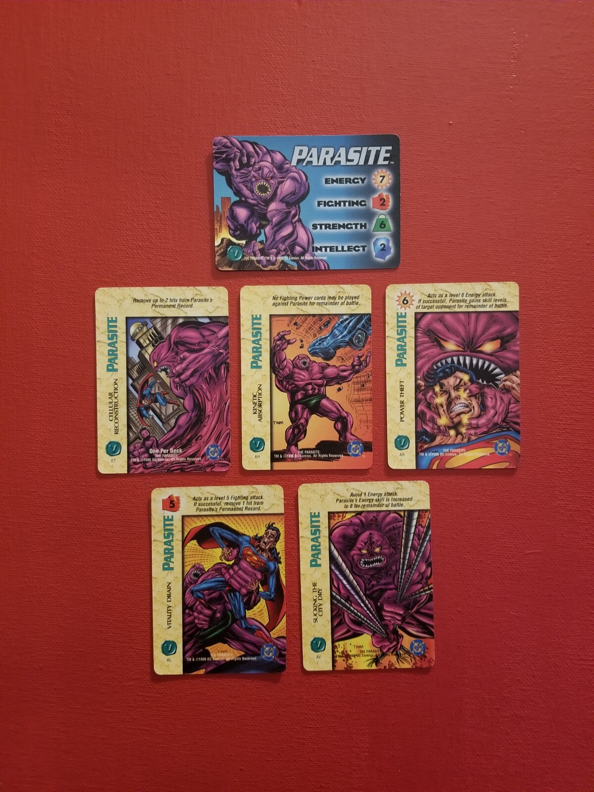 FLEER DC BATMAN - SUPERMAN OVERPOWER - PARASITE GAMING CARD LOT OF 6 | eBay