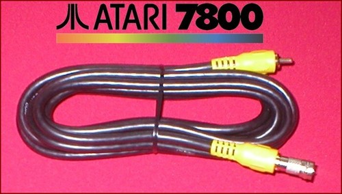 12Ft HQ RCA Video Cable & RF Coax TV Adapter for the Atari 7800 System ...