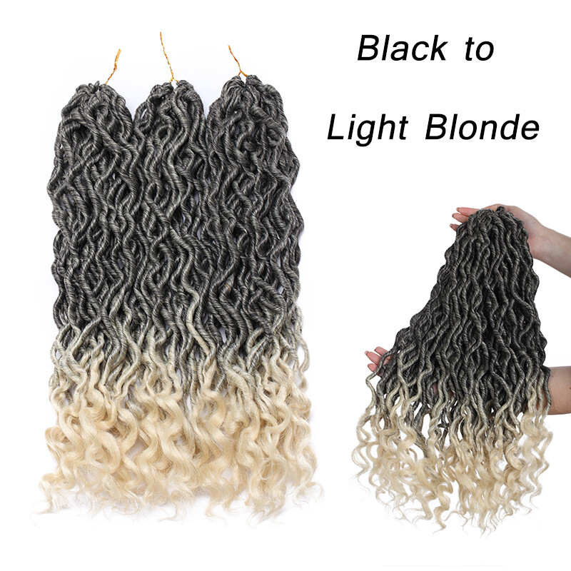 20 Inch Goddess Faux Locs Braids Hair Extensions for Braiding Dread ...
