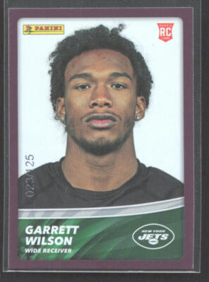 2022 Panini Sticker & Card Collection Garrett Wilson #77 Purple #023/ ...