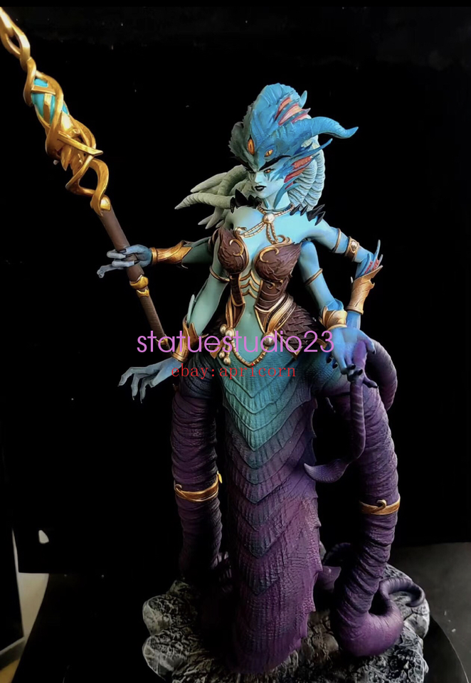 World of Warcraft Queen Azshara Statue Figure Resin Model Collectible ...