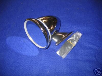 NEW TORPEDO BULLIT RACING WING DOOR MIRROR JAGUAR MG CHROME CLASSIC KIT ...