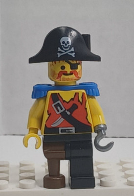 Lego Pirate Minifigure Shirt Peg Leg Blue Epaulettes Pirates I - pi023 ...