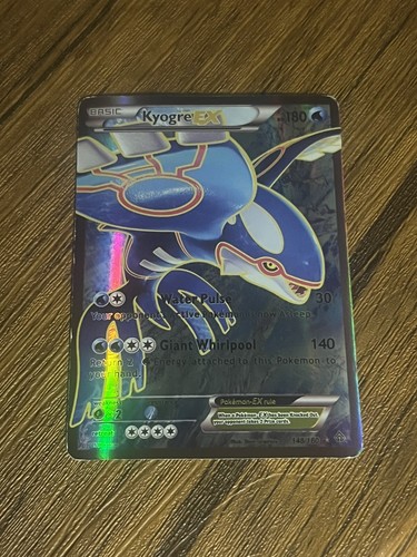 Kyogre EX 148/160 XY Primal Clash Full Art Ultra Rare Holo Pokemon TCG ...