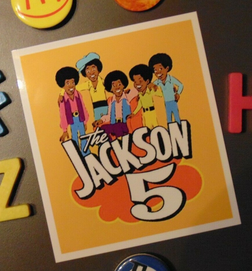 JACKSON 5 Fridge Magnet 1970's Saturday Morning Cartoon Show Michael ...