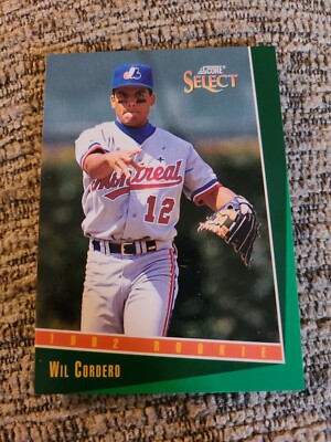 Wil Cordero 1993 Score Select 1992 Rookie Baseball Card NM/MT #336 | eBay