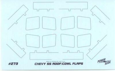 Powerslide 273 Chevy SS Cowl/Roof Flaps Nascar decal | eBay