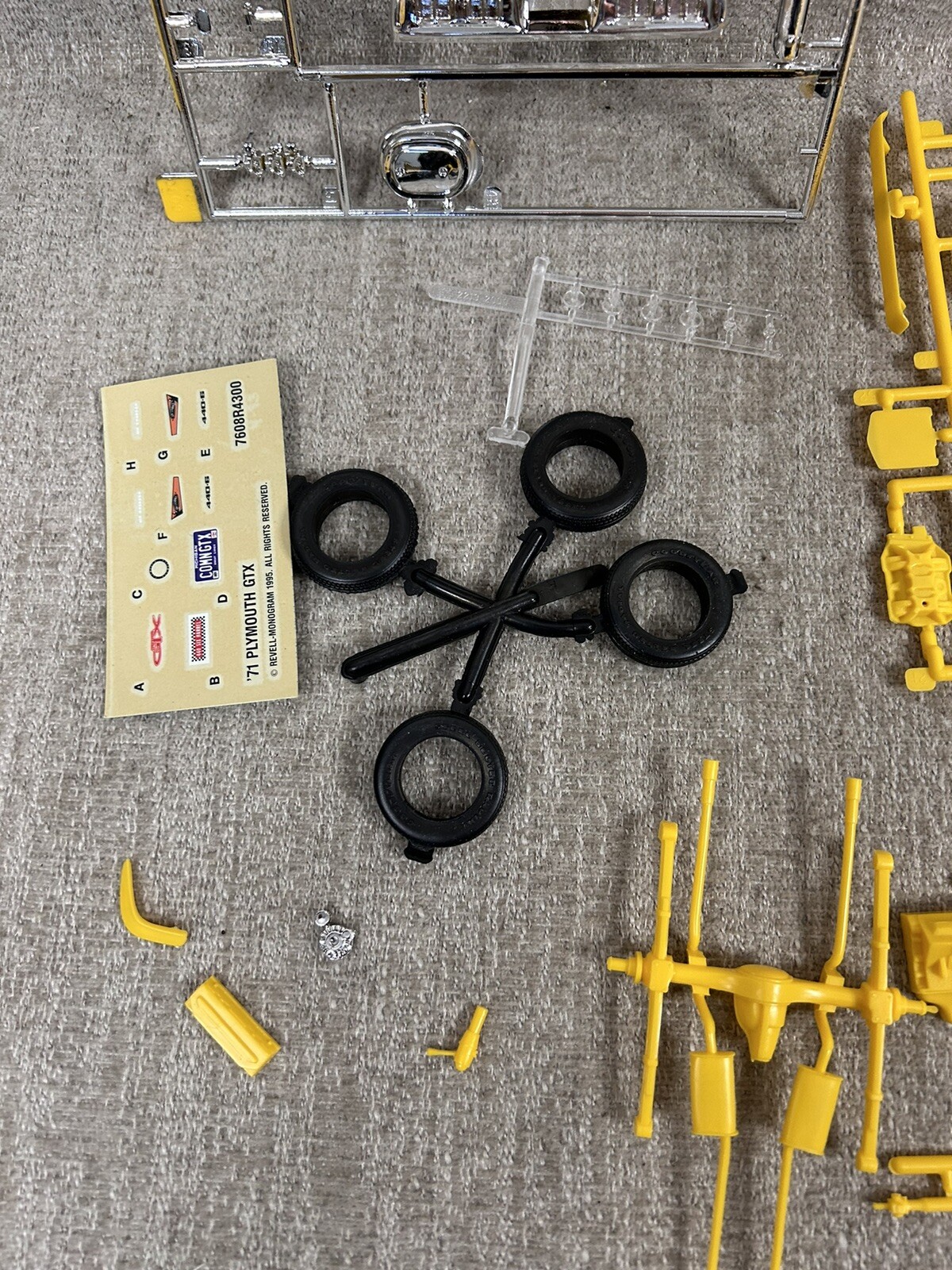 Revell 1971 '71 Plymouth GTX Plastic Model Kit #7608 1:24 Scale | eBay