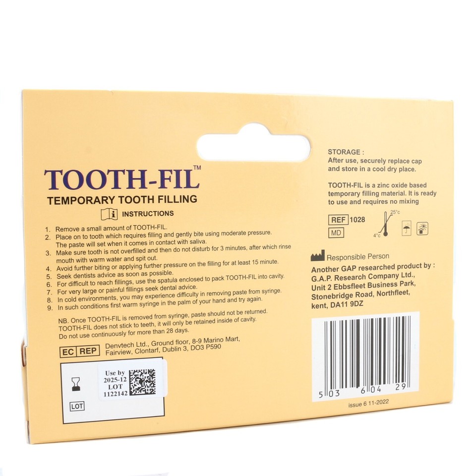 NO MIX STRONG TOOTH CAP/FILLING FILLER Loose Teeth Temporary Dentist ...