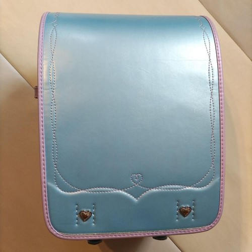 Nitori Randoseru Pearl Blue Pink Accent Japanese School Backpack Cute ...