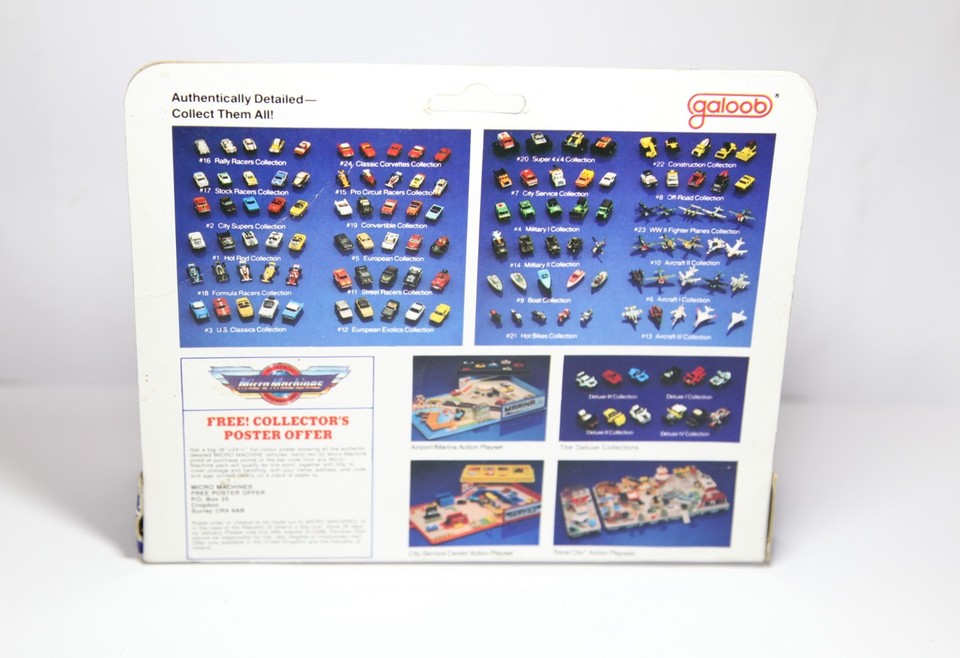 Galoob Micro Machines No 21 Hot Bikes Collection - Unopened 1980s Rare ...