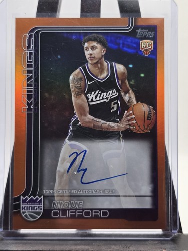 2025-26 Topps Basketball Nique Clifford #tfrr-nc Orange Auto /25 | eBay
