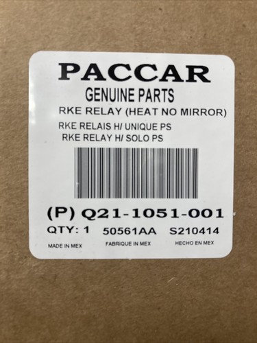 ~NEW PACCAR OEM DRIVER SIDE DOOR CONTROL RELAY MODULE ~ Q21-1051-001 | eBay