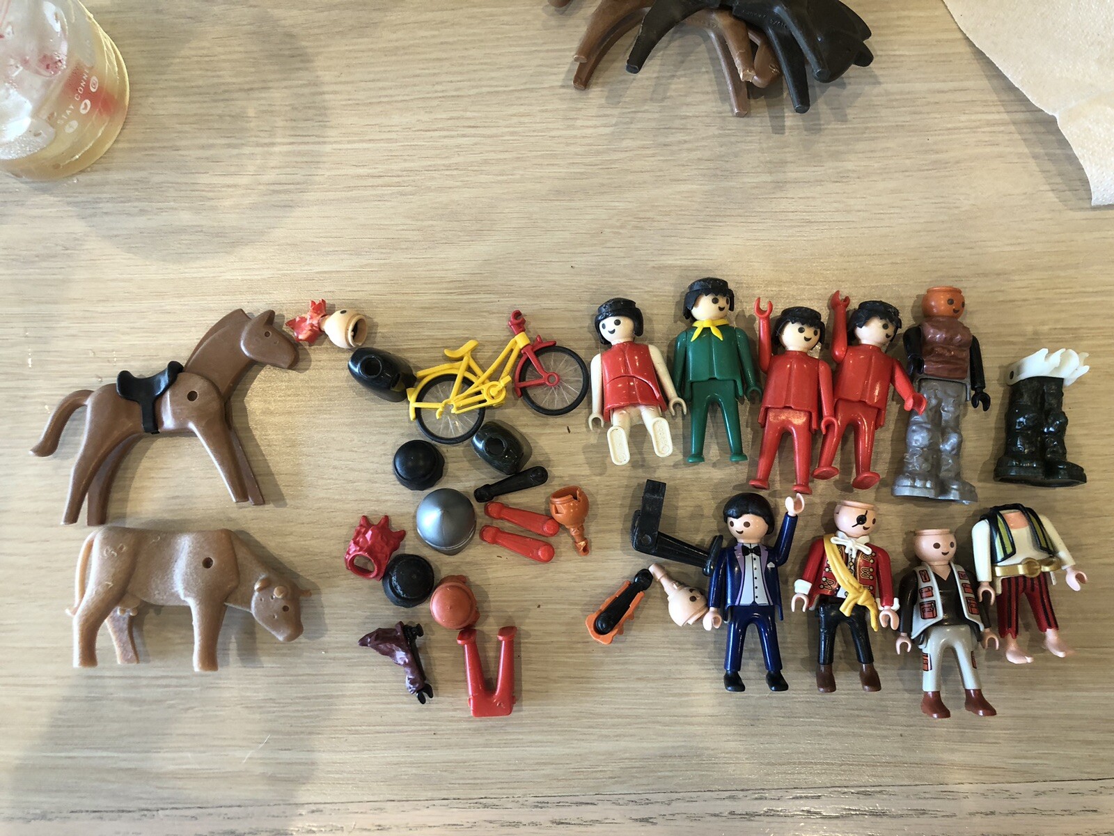 Vintage Lot 1974 1976 Playmobile GeoBra Figures Horse Cow Spare Parts ...
