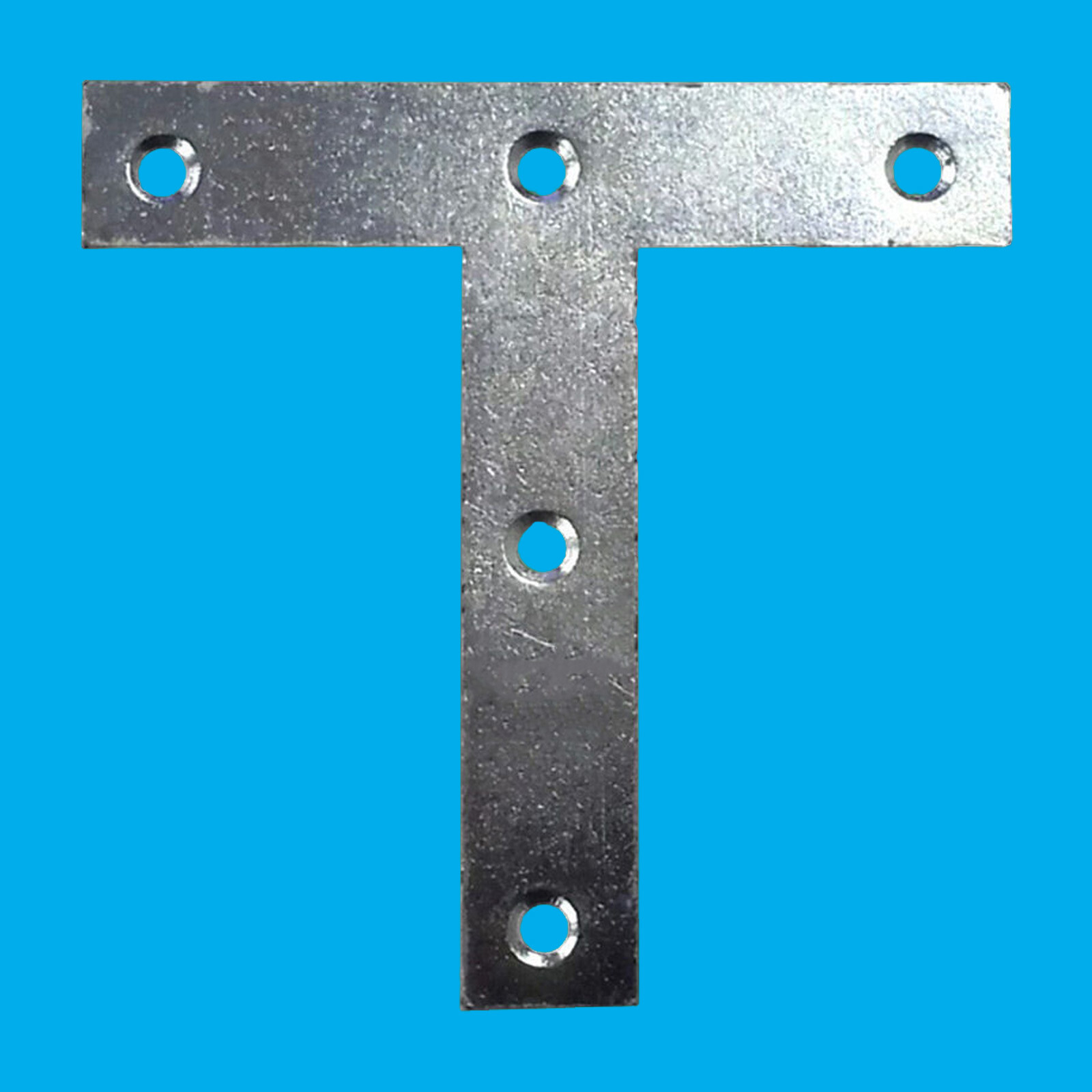 2x 75mm (3") Tee Plates T Mending Bracket Brace Support Fixing Joining ...