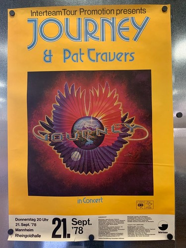 Journey/Pat Travers in Concert 1978 German tour poster | eBay