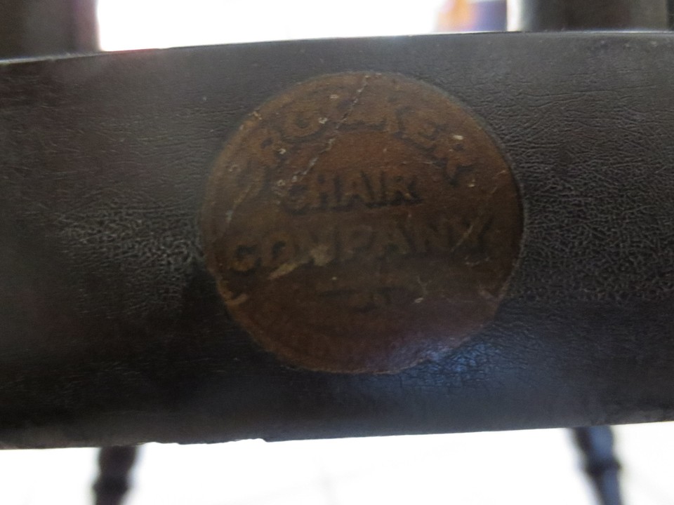 Antique Crocker Chair Company Windsor Rocker Sheboygan Wisconsin ...
