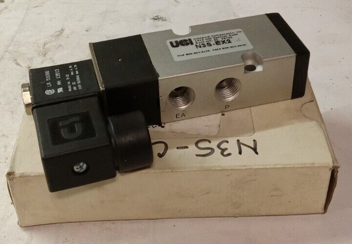 NEW UNIVERSAL CONTROLS UCI SOLENOID VALVE 1/4" NPT 48 VDC COIL N3S-EX2 ...