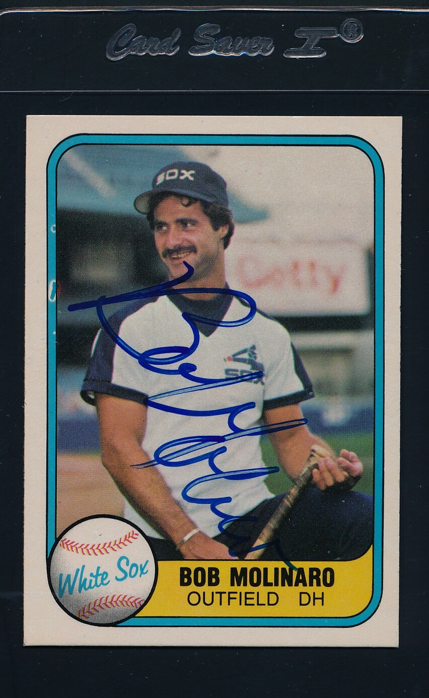 1981 Fleer #340 Bob Molinaro White Sox Signed Auto *25934 | eBay