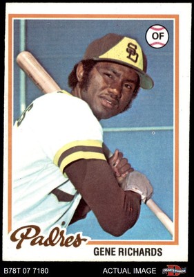 1978 Topps #292 Gene Richards Padres 4 - VG/EX | eBay