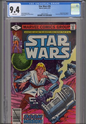 Star Wars #26 CGC 9.4 1979 Marvel Comics Baron Orman Tagge Damaged ...