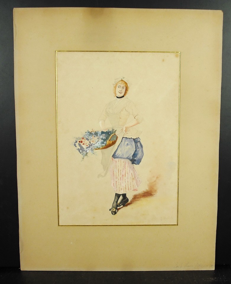 Émile MUNIER (1810-C.1895) The Flower Seller Circa 1880 Elegant France ...