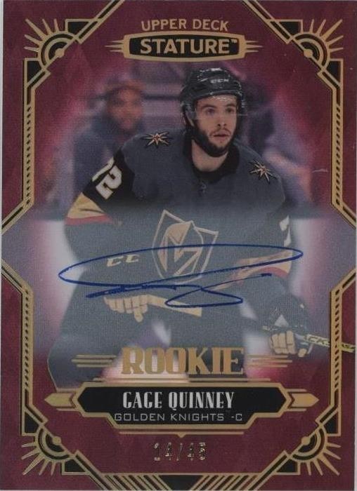2020-21 Upper Deck Stature - Rookies Gage Quinney #184 Red Autographs ...